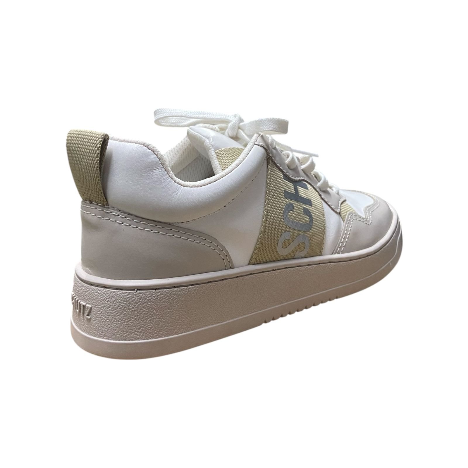 Tenis Feminino Schutz Couro Casual Multicolor Cinza Cinza