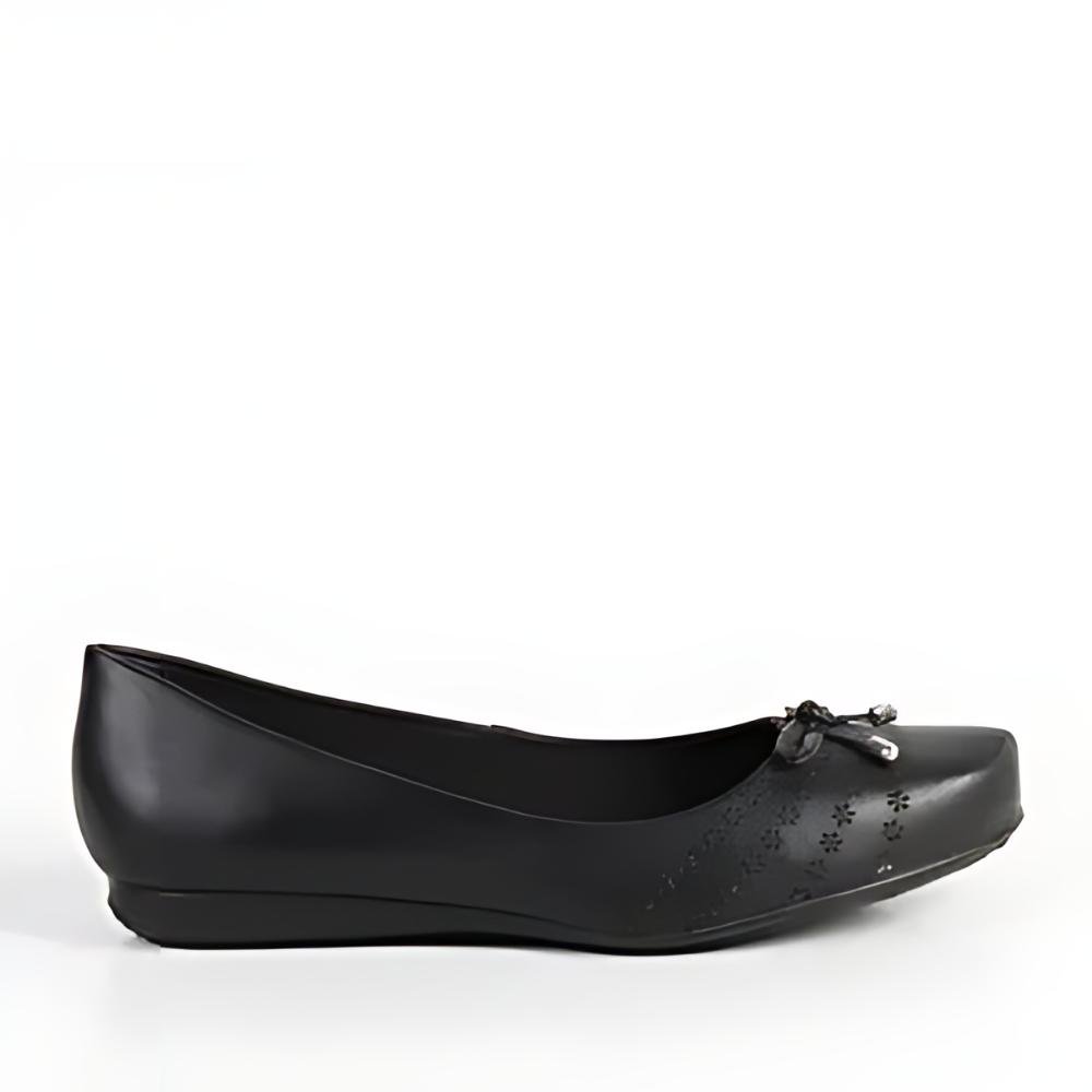 Sapatilha Feminina Bottero 356111 Couro Conforto Elegante Preto