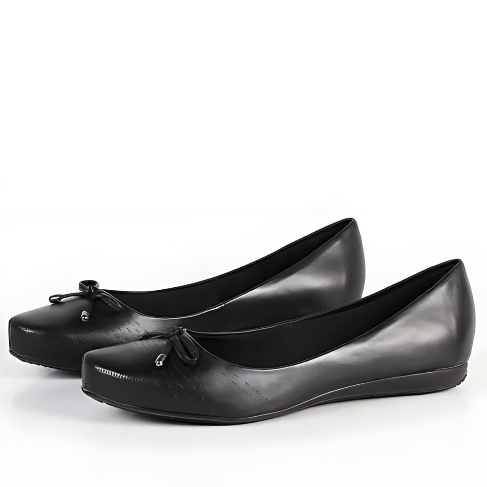 Sapatilha Feminina Bottero 356111 Couro Conforto Elegante Preto