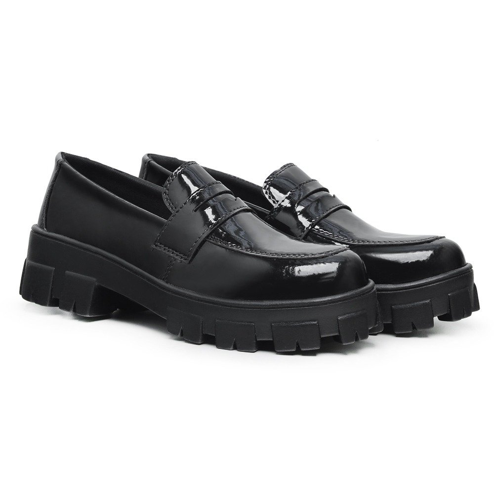 Mocassim Liso Sola Tratorada Robusta Mks Store Calce Fácil Costura ...