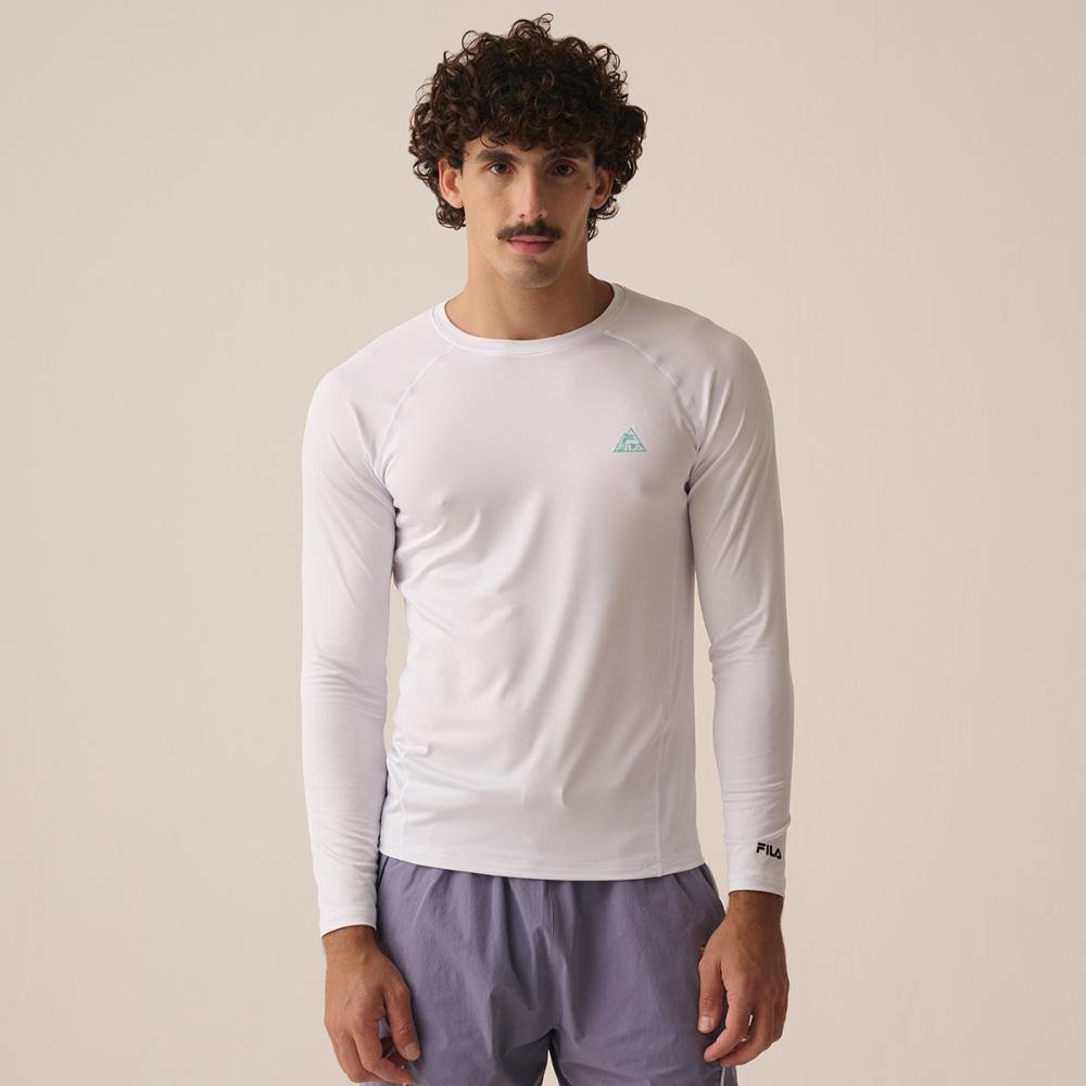 Camiseta Manga Longa Fila Outdoor Wod Masculina Branco