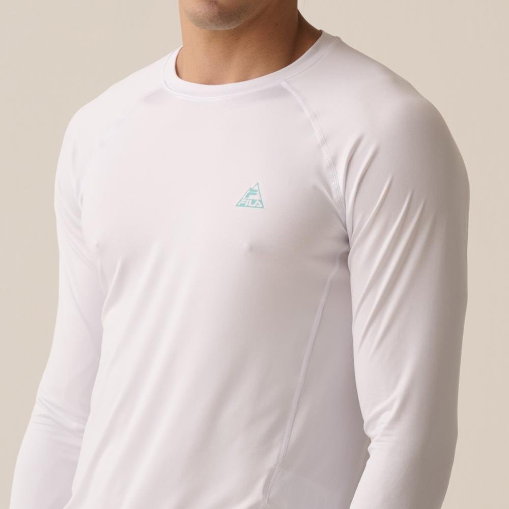 Camiseta Manga Longa Fila Outdoor Wod Masculina Branco