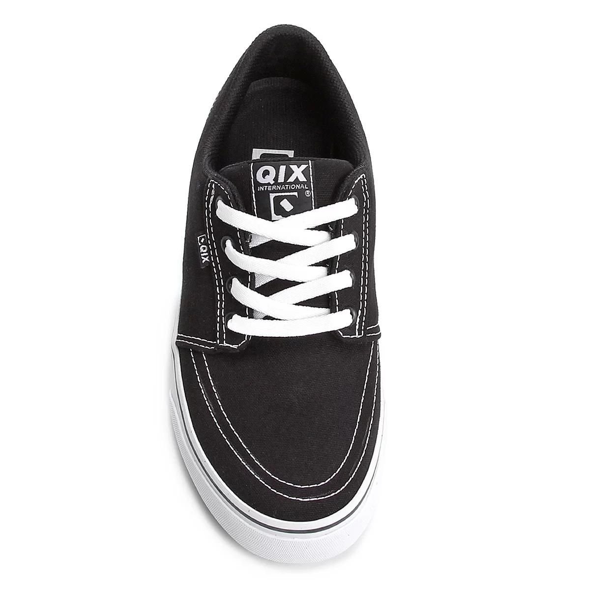 Tênis Qix Next Vulcan Masculino Preto Branco Preto