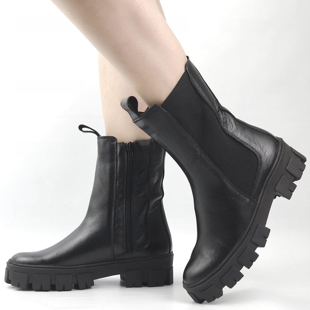 Bota Coturno Chelsea Preto