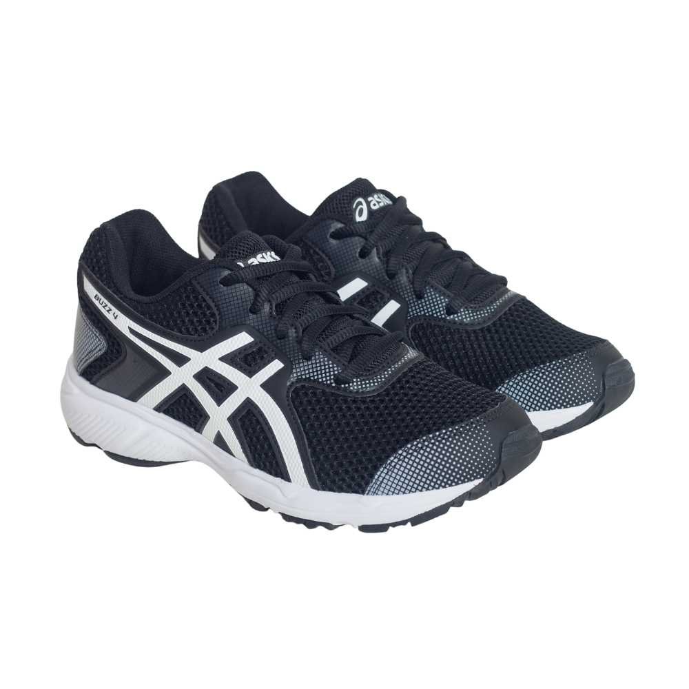 Tênis Running Infantil Buzz 4 Asics Preto Preto