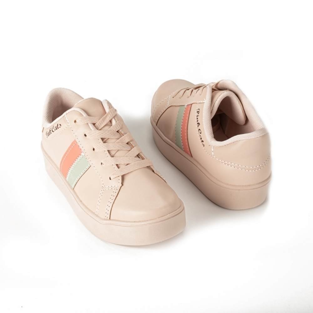 Tenis Inf Casual Pink Cats V2632 Branco