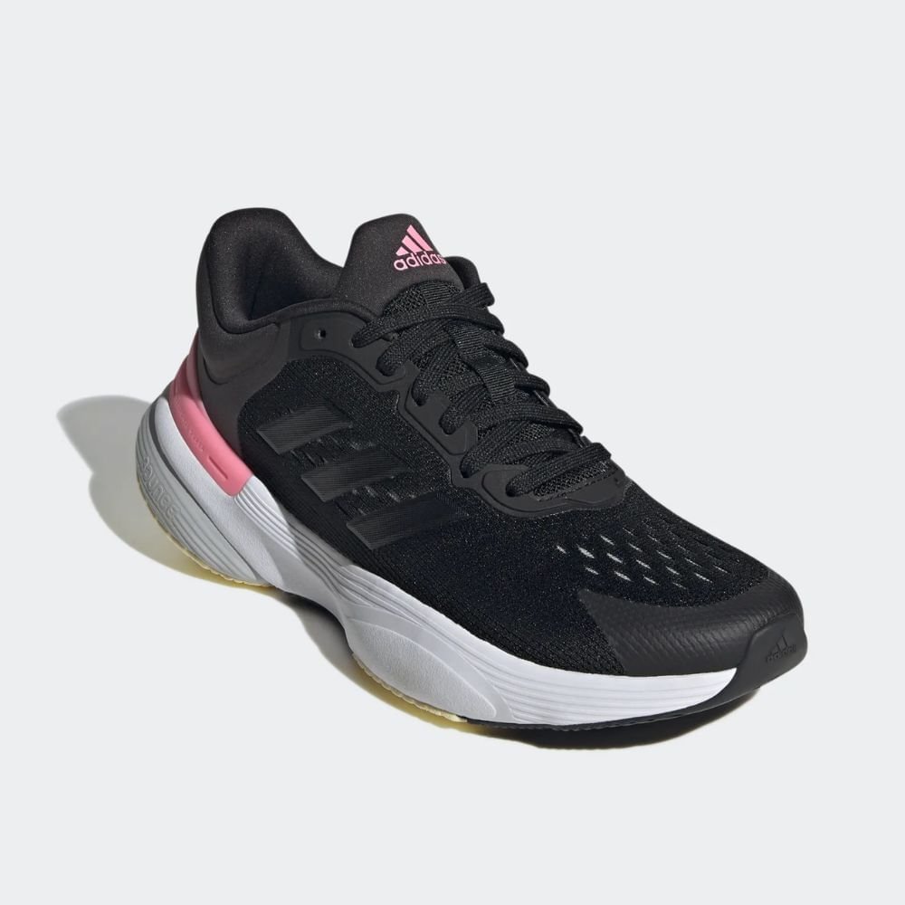 Tênis Running Feminino Response Super 3.0 Adidas Preto E Rosa Preto