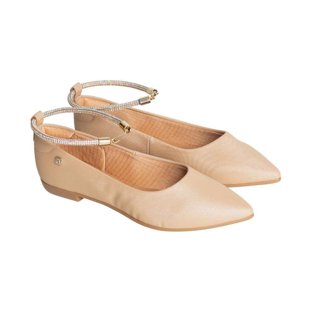 Sapatilha Bico Fino Santinelli 1266472 Dourado
