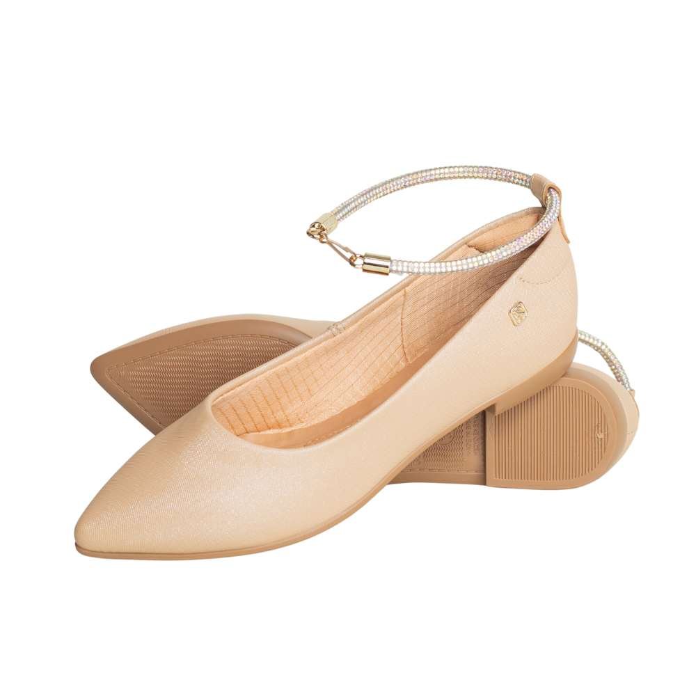 Sapatilha Bico Fino Santinelli 1266472 Dourado