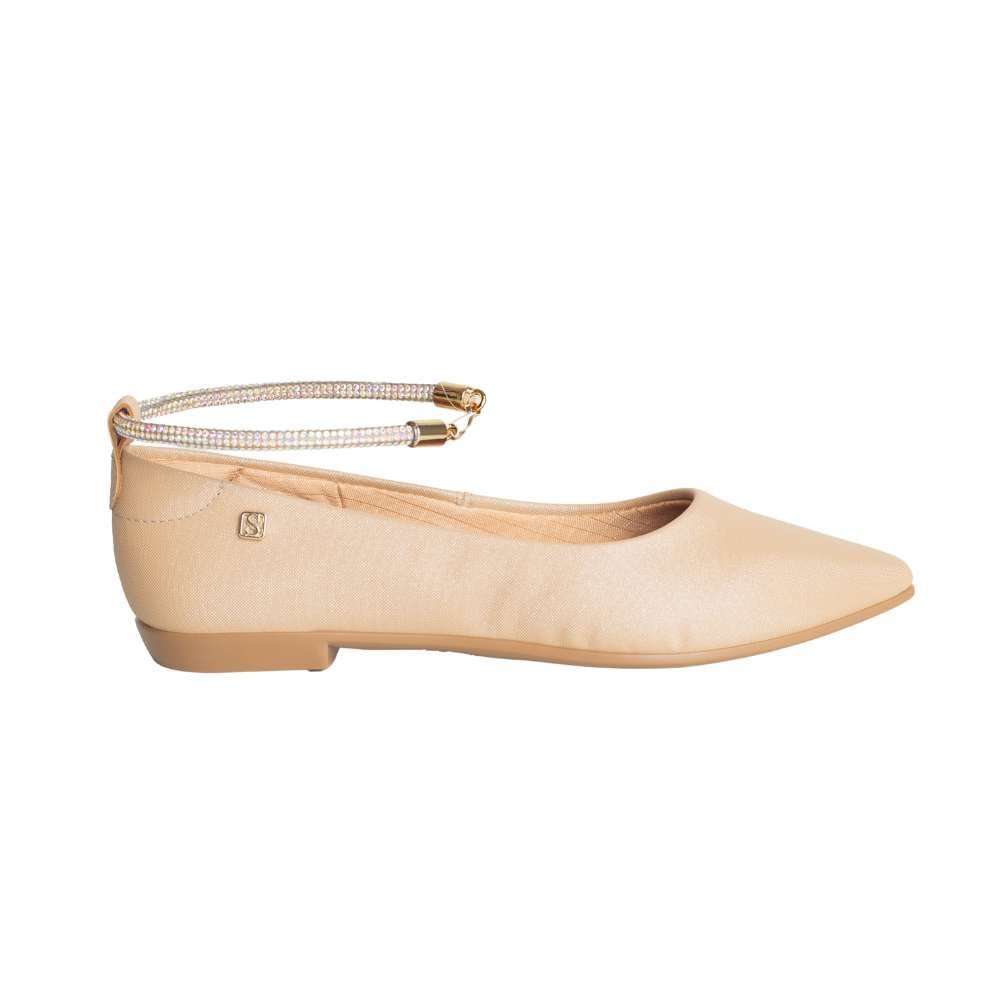 Sapatilha Bico Fino Santinelli 1266472 Dourado