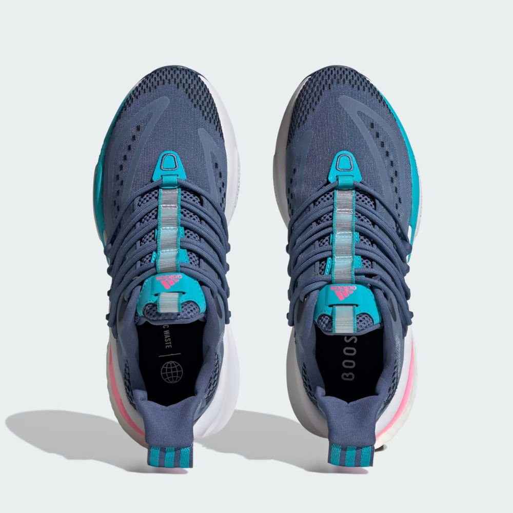 Tênis Running Feminino Alphaboost V1 Adidas Azul Multicores