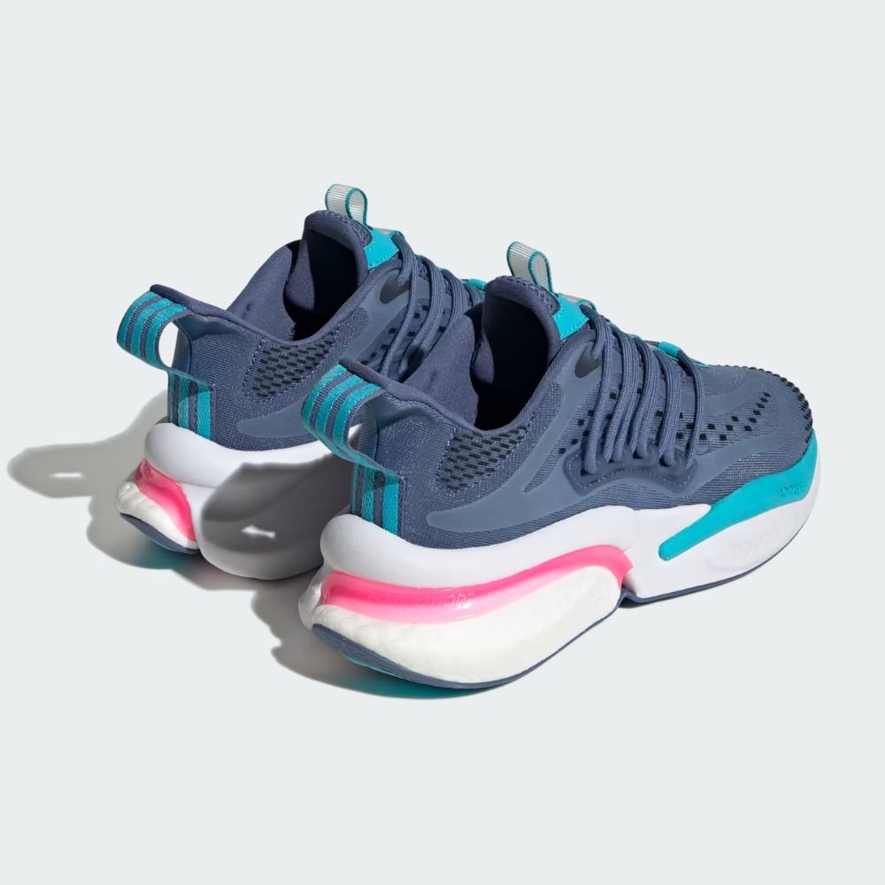 Tênis Running Feminino Alphaboost V1 Adidas Azul Multicores