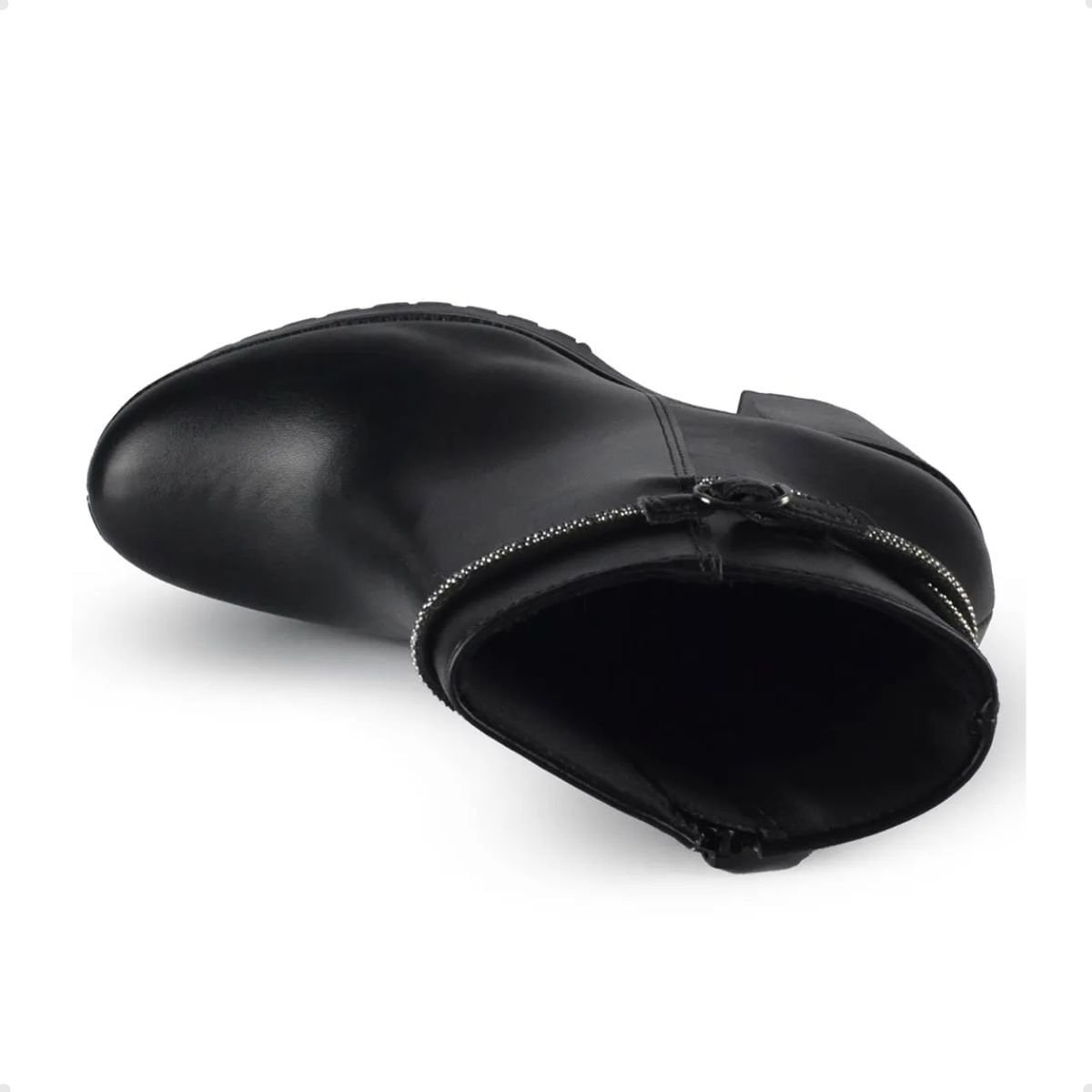 Bota Fem Coturno Via Marte 014-002-01 - - Preto