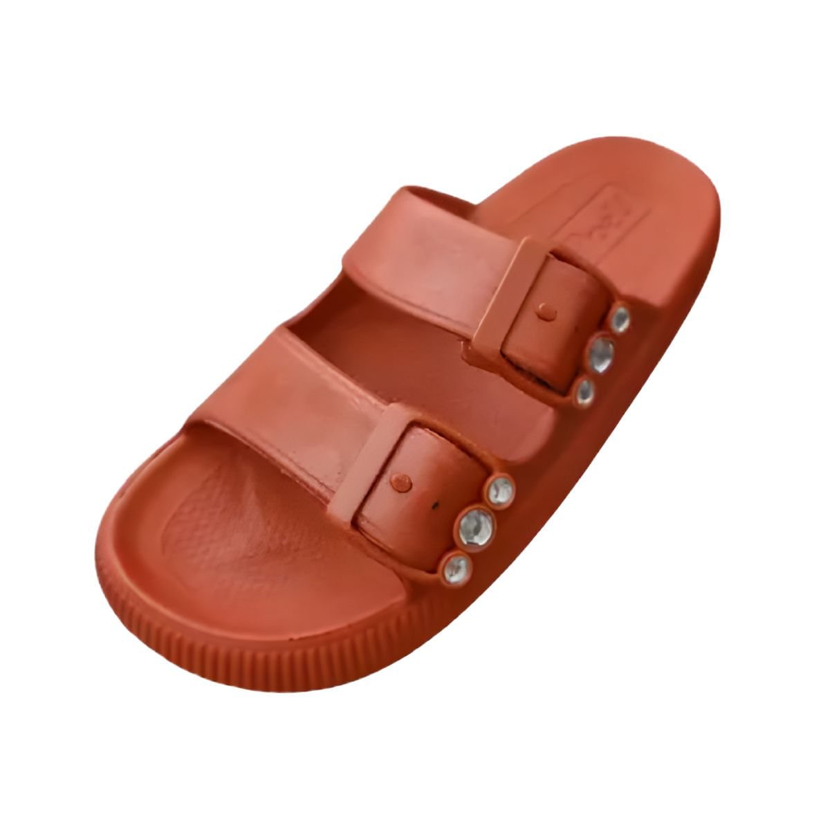 Chinelo Feminino Slide Poofy Usaflex Marrom Terracota