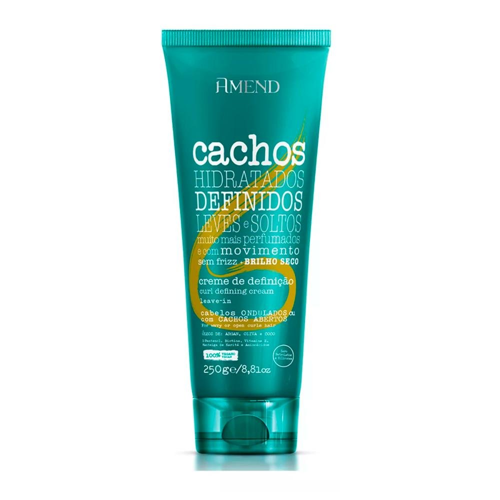 Kit Cachos Crespos Shampoo, Condicionador, Máscara e Leave-in - Amend ÚNICO