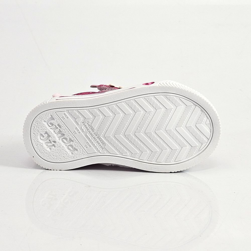 Tênis Infantil Menina Casual Linda Ju Pompom Rosa