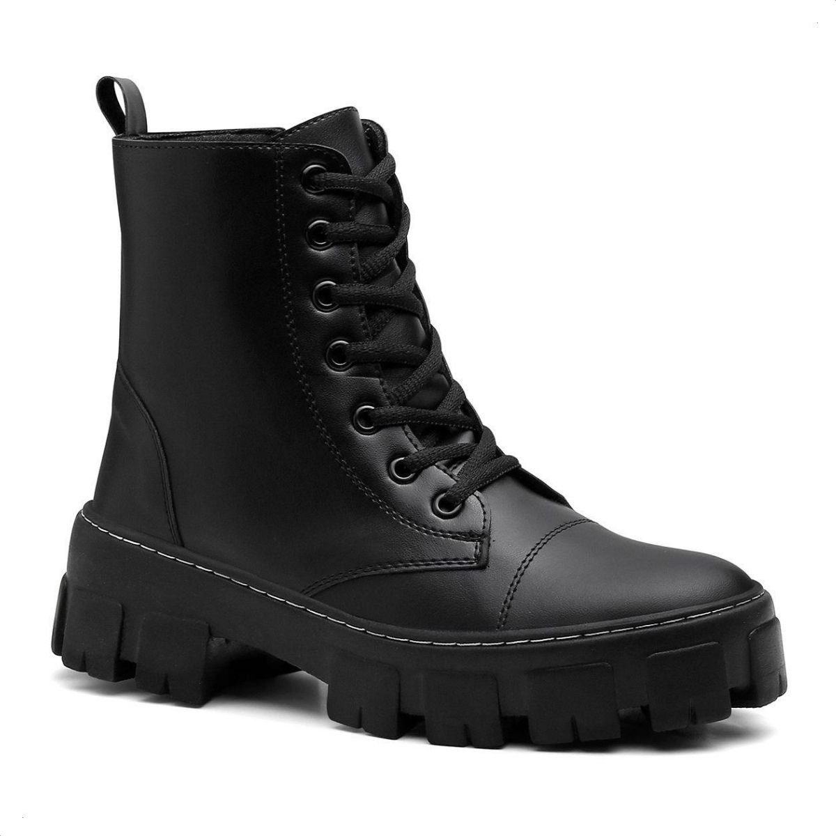 Coturno Everway Bota Tratorada Feminino Preto - Renner