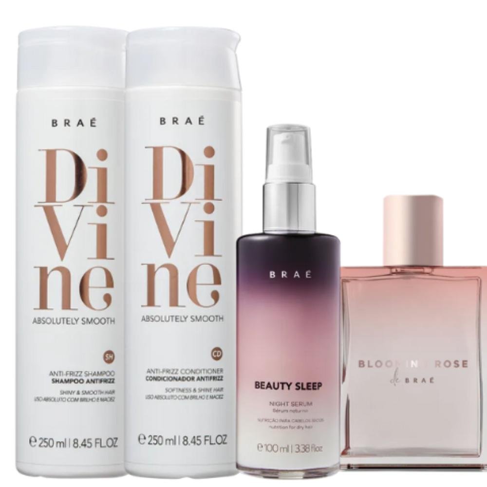 Kit Braé Divine Beauty Sleep Blooming Rose (4 Produtos)