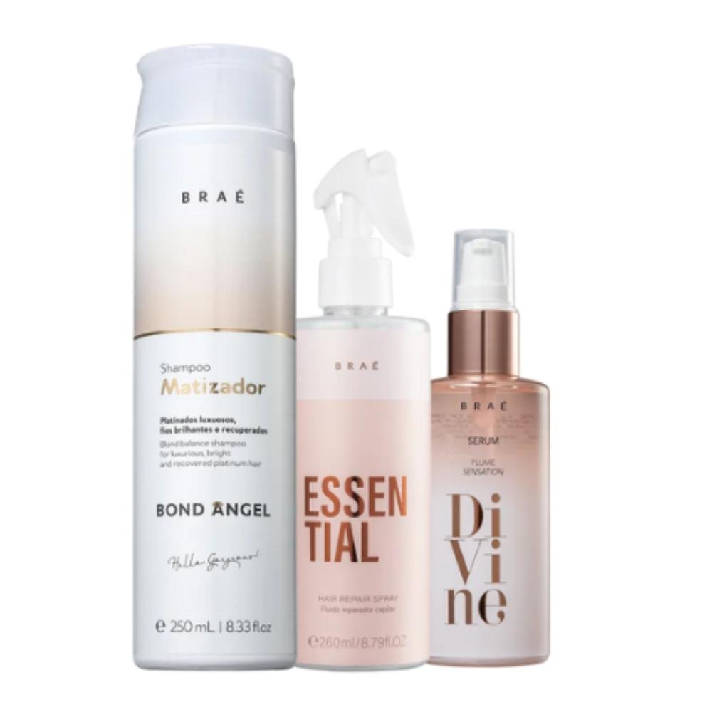 Kit Braé Bond Angel Essential Divine Plume (3 Produtos) ÚNICO