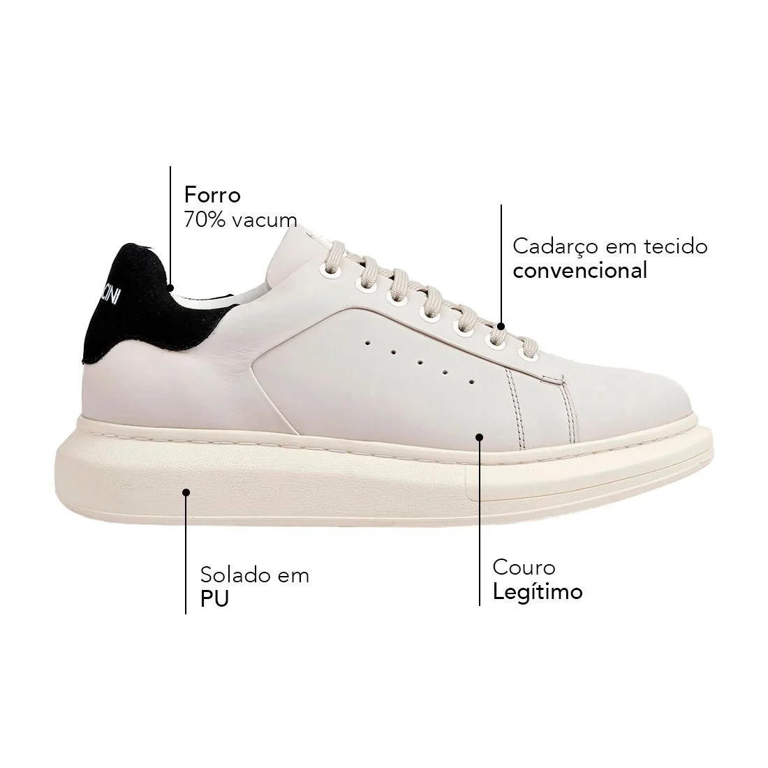 Tênis Sneaker Ferracini Cervo Sport Impulse Cinza