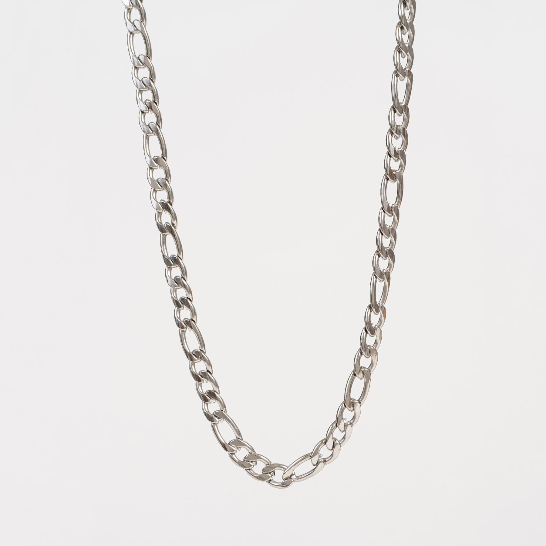 Colar Corrente Grossa Aço Cirurgíco Prata