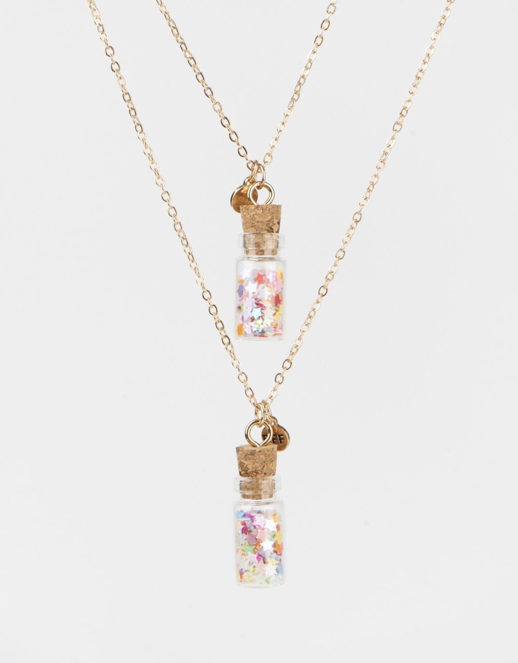 Colares para Compartilhar Bottle Glitter Dourado