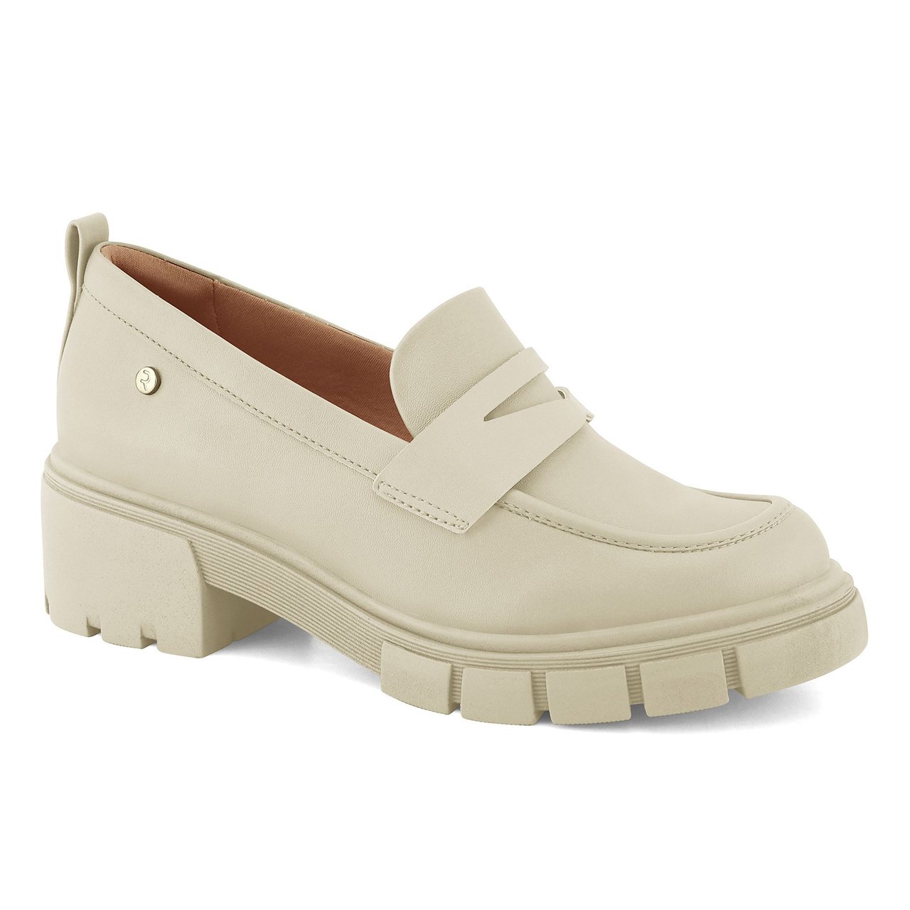 Sapato ramarim feminino loafer 2312121 Branco