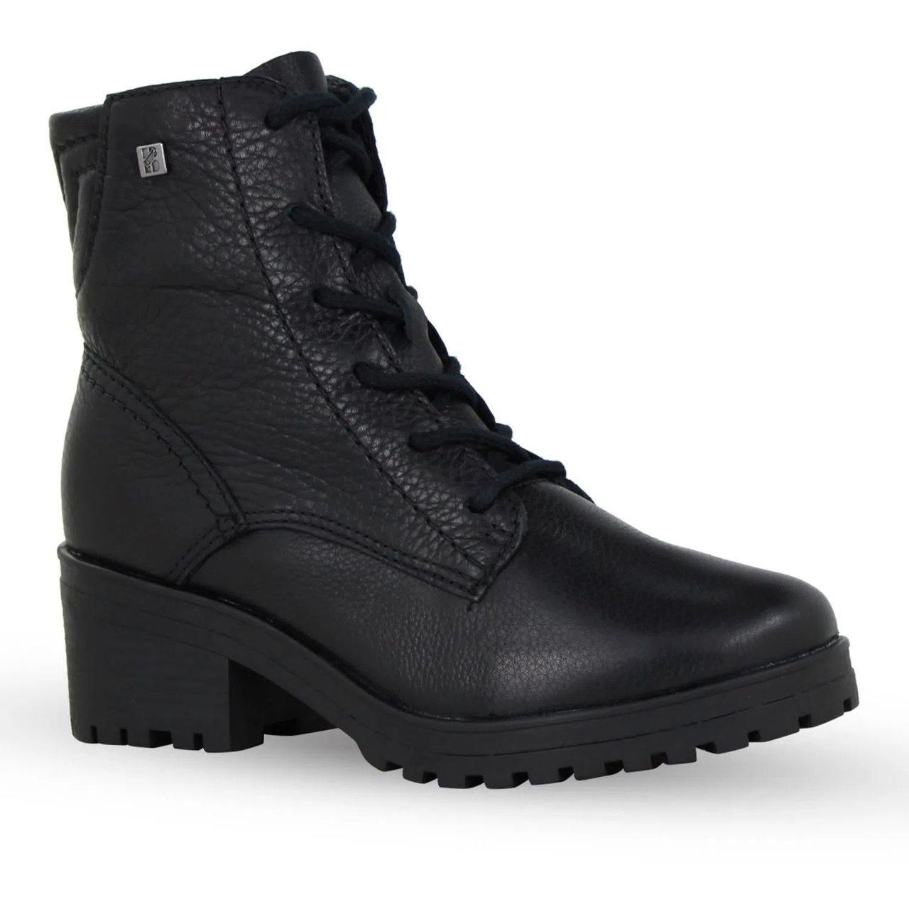 Bota coturno bottero feminino couro 349104 Preto