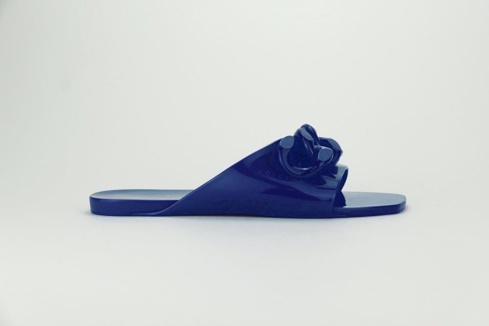 Rasteirinha Avolto Corrente Voices e Ana Hickmann Azul