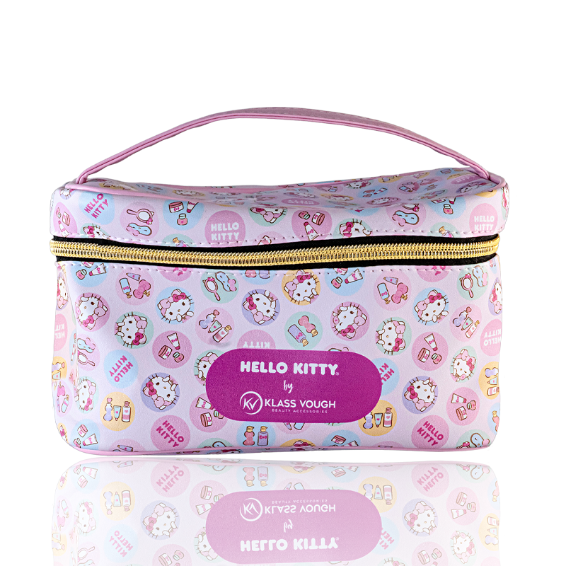 Necessaire Estampada Hello Kitty Compacta e Funcional KCHK-05R Lilás