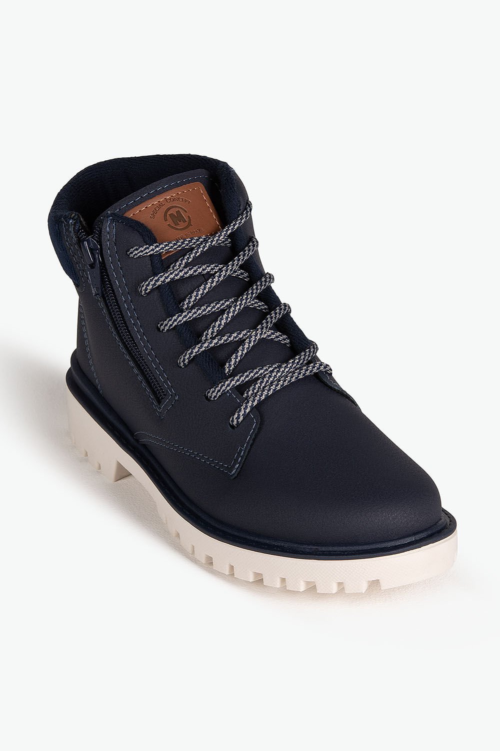 Bota Coturno Infantil Cano Curto Molekinho Lucas Azul