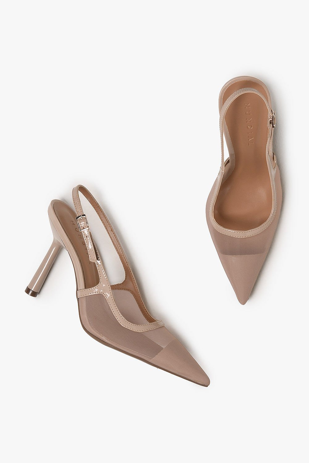 Scarpin Feminino Slingback Mundial Antonelli Bege