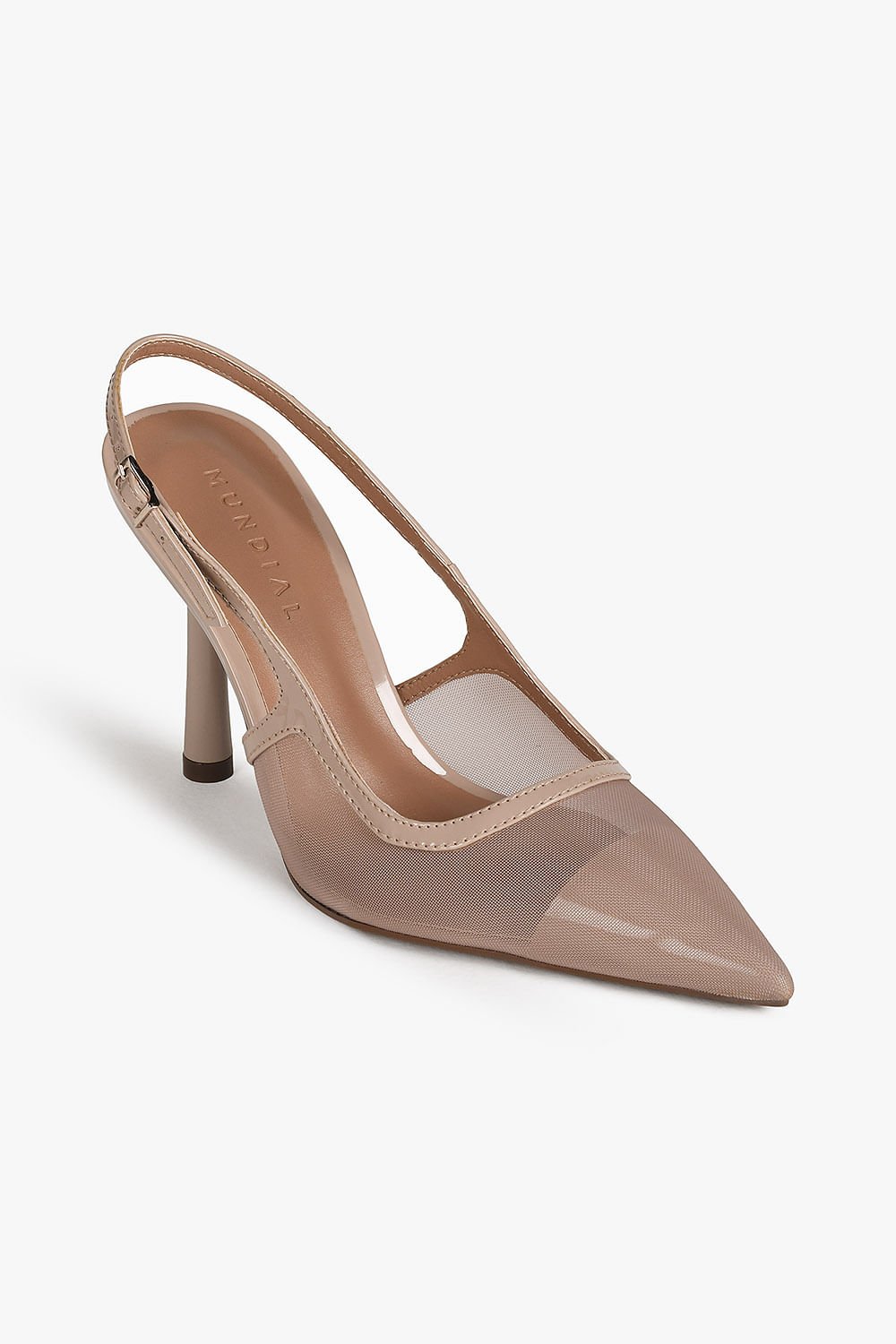 Scarpin Feminino Slingback Mundial Antonelli Bege