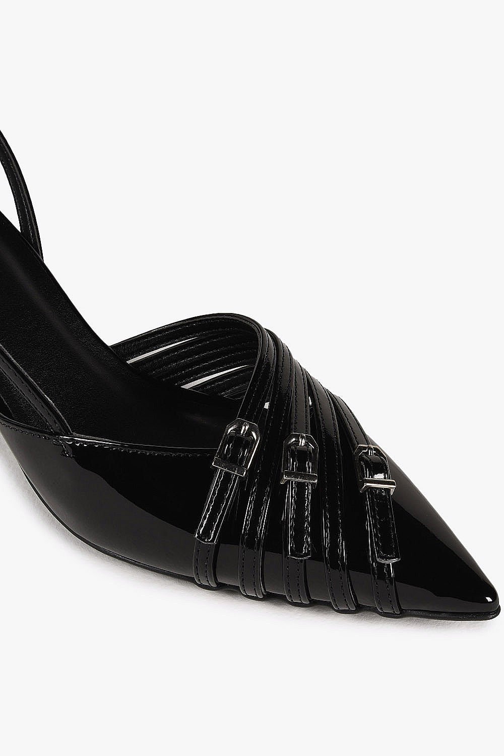 Scarpin Feminino Slingback Mundial Suelly Preto