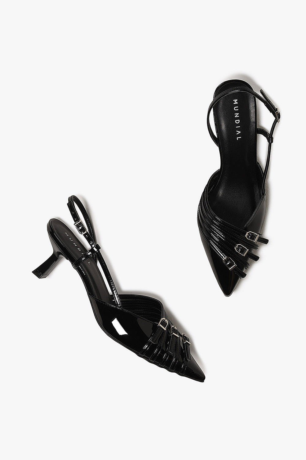 Scarpin Feminino Slingback Mundial Suelly Preto
