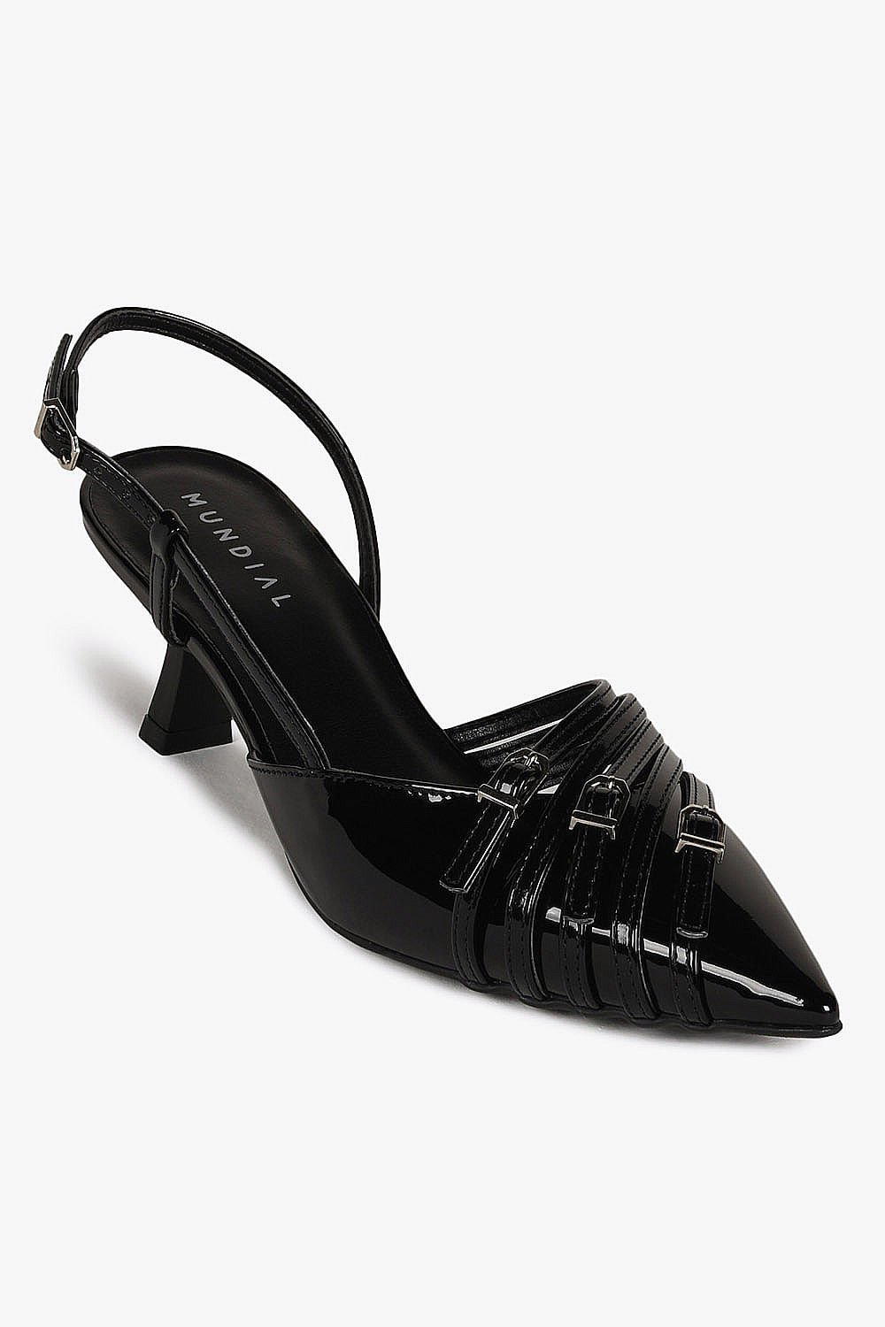 Scarpin Feminino Slingback Mundial Suelly Preto