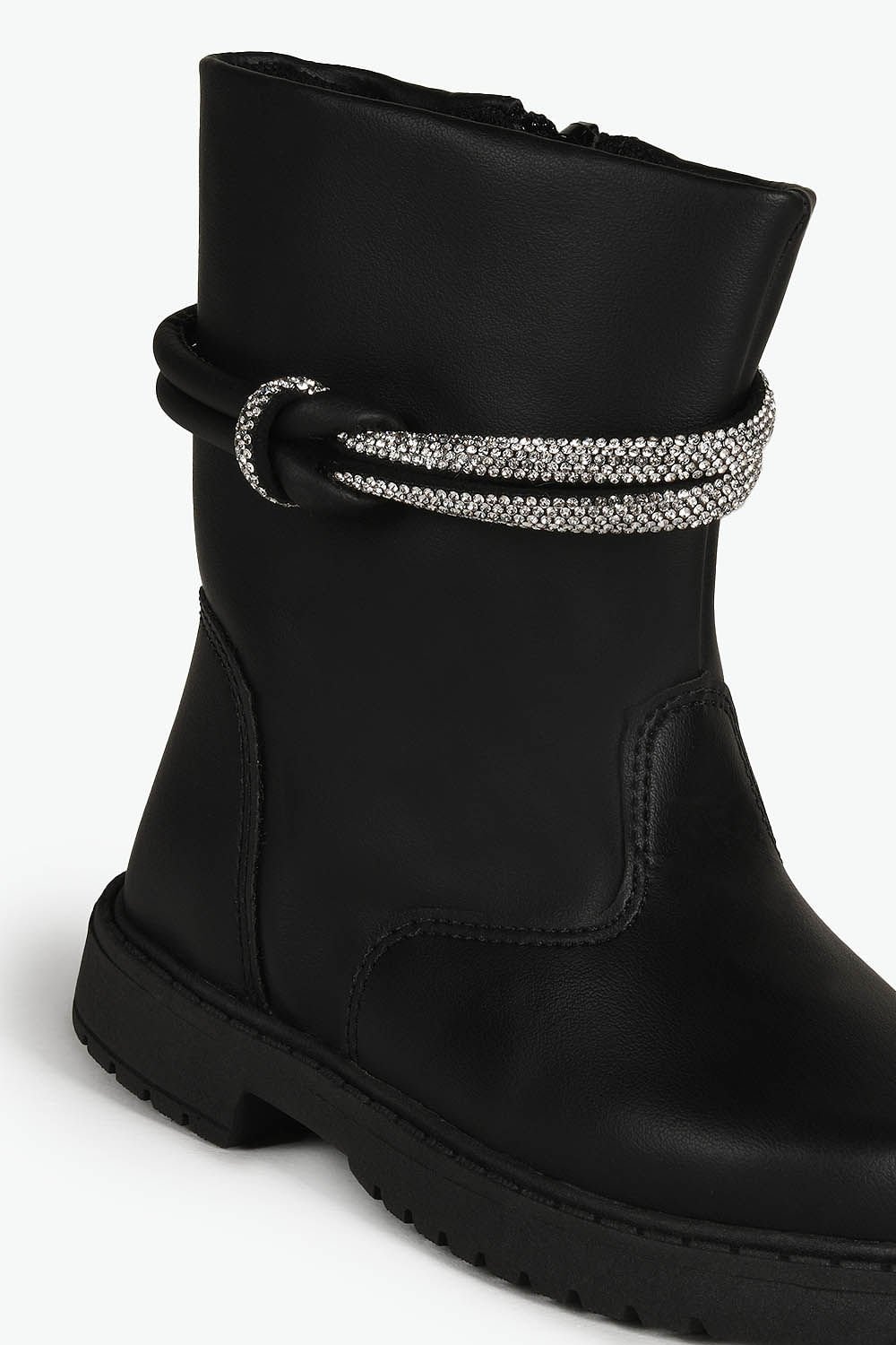 Bota Baby Infantil Cano Curto Doce Menina Anny Preto