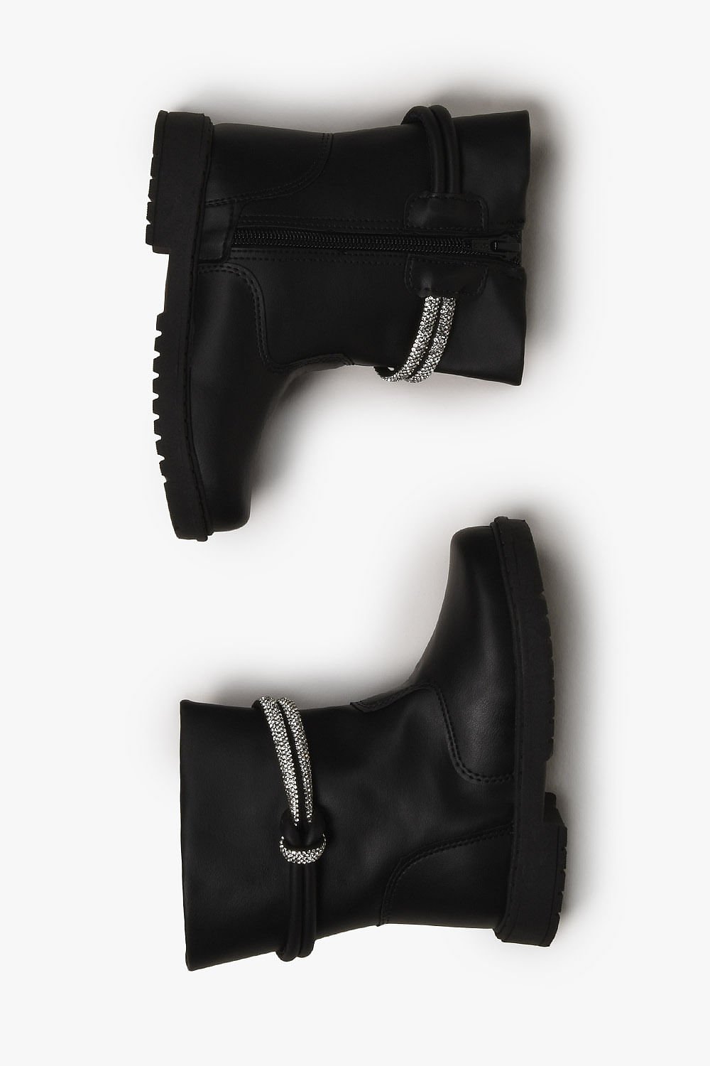 Bota Baby Infantil Cano Curto Doce Menina Anny Preto