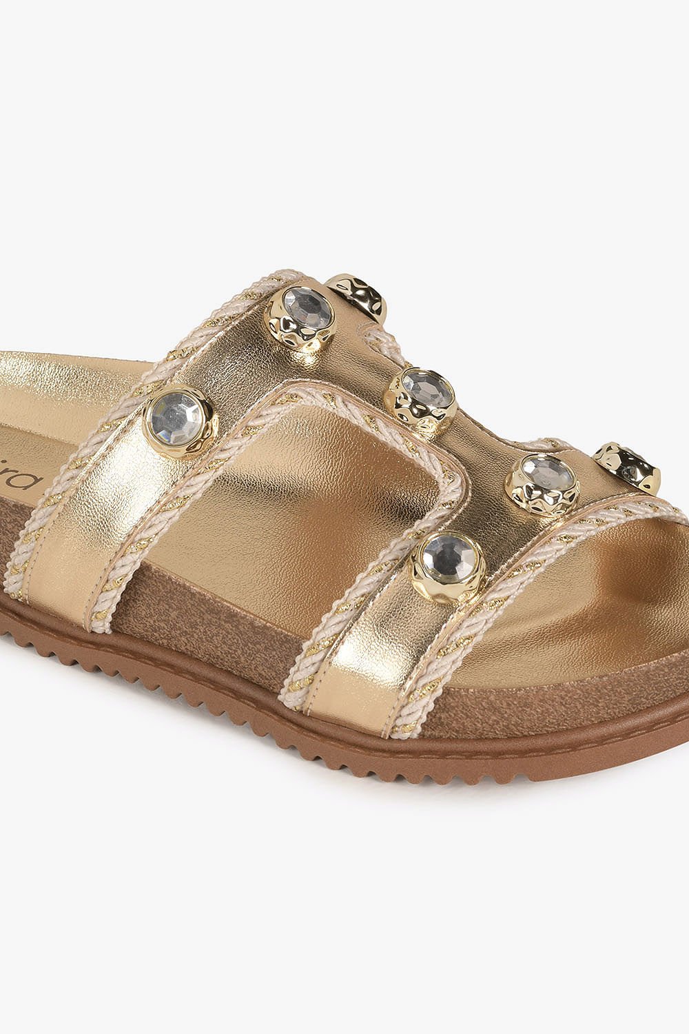 Papete Feminina Beira Rio Artemis Dourado