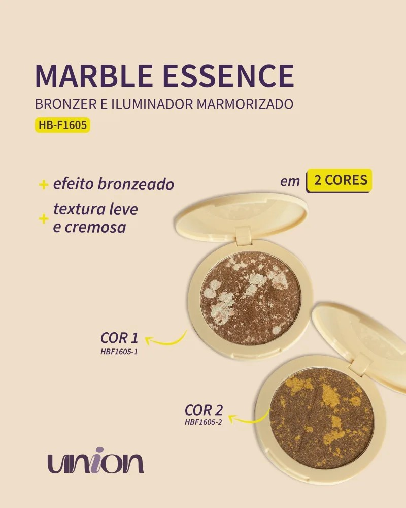 Marble Essence Bronzer e Iluminador Marmorizado Cor 1 - Ruby Rose Cor 1