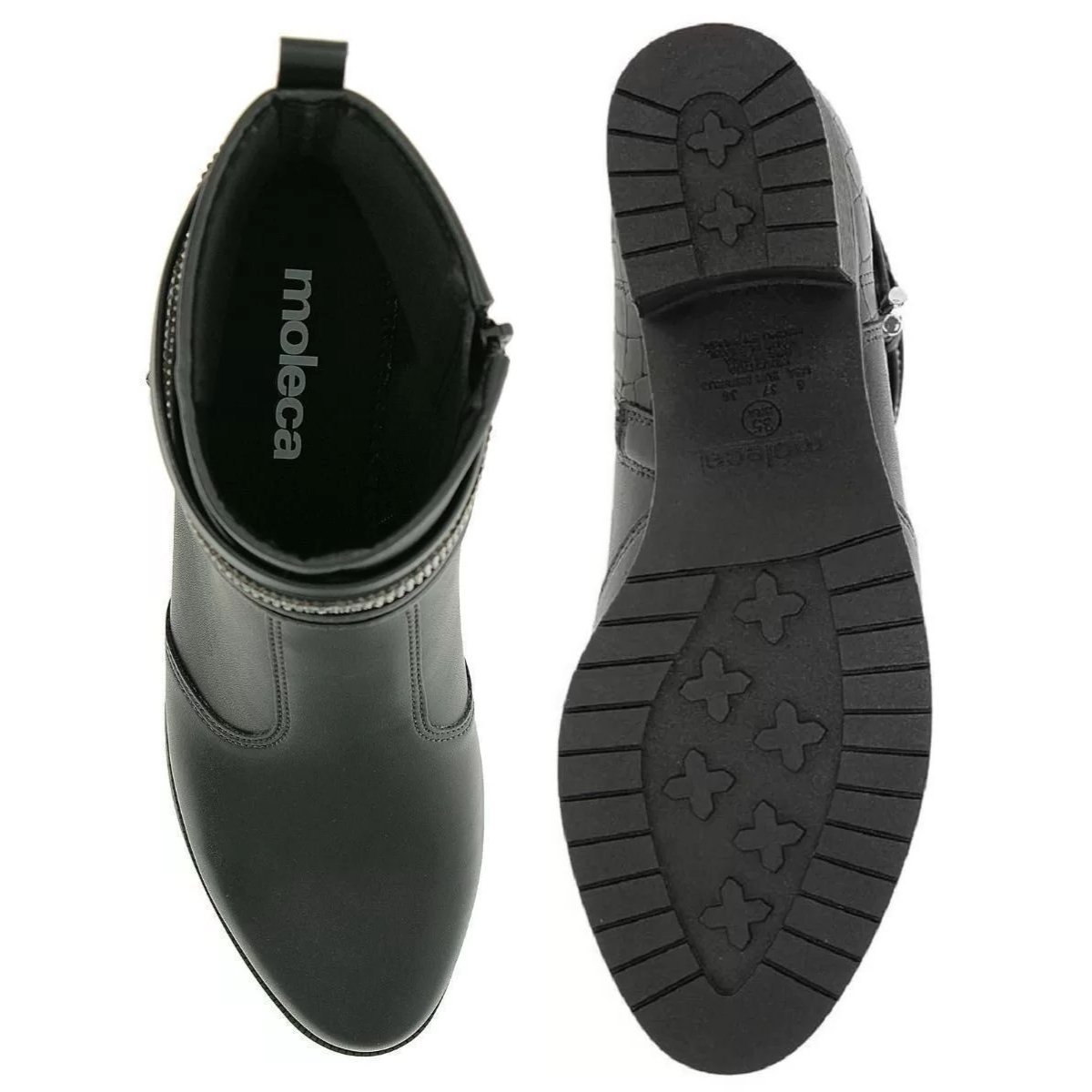 BOTA MOLECA CANO CURTO BRILHO 5346.103 Preto