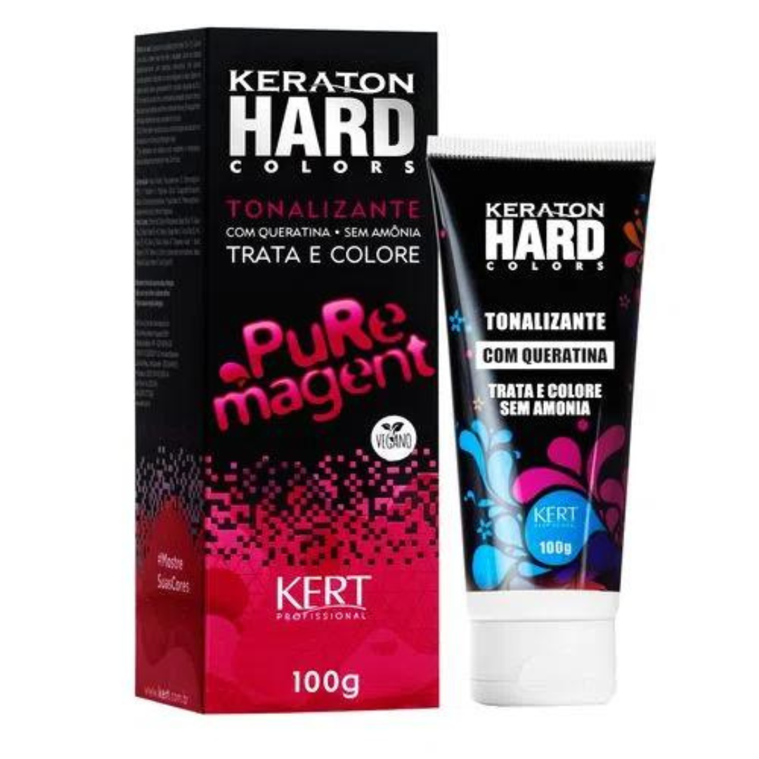Kit Kert Keraton Hard Color Pure Magent 100g - 3 Unidades 300g