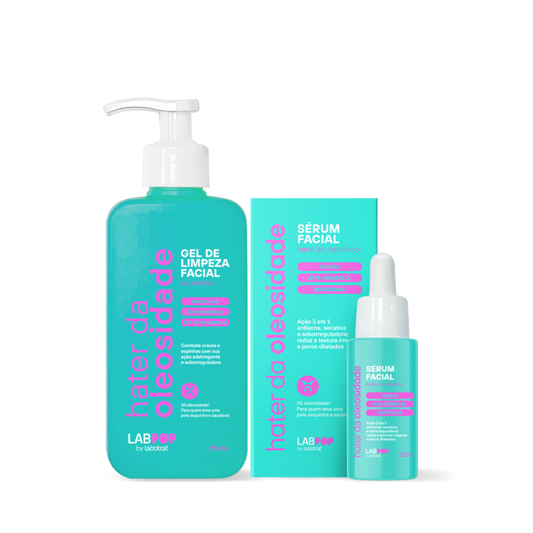 Labotrat LabPOP Hater da Oleosidade Gel de Limpeza + Sérum Facial ÚNICO