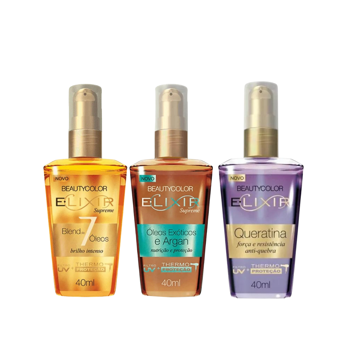 Beautycolor Elixir Supreme Blend 7 Óleos + Argan + Queratina ÚNICO