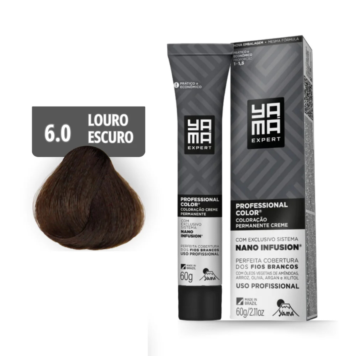 Yamá Color Nano Infusion 6.0 Loiro Escuro - 2 Unidades 6.7 Loiro Escuro ...