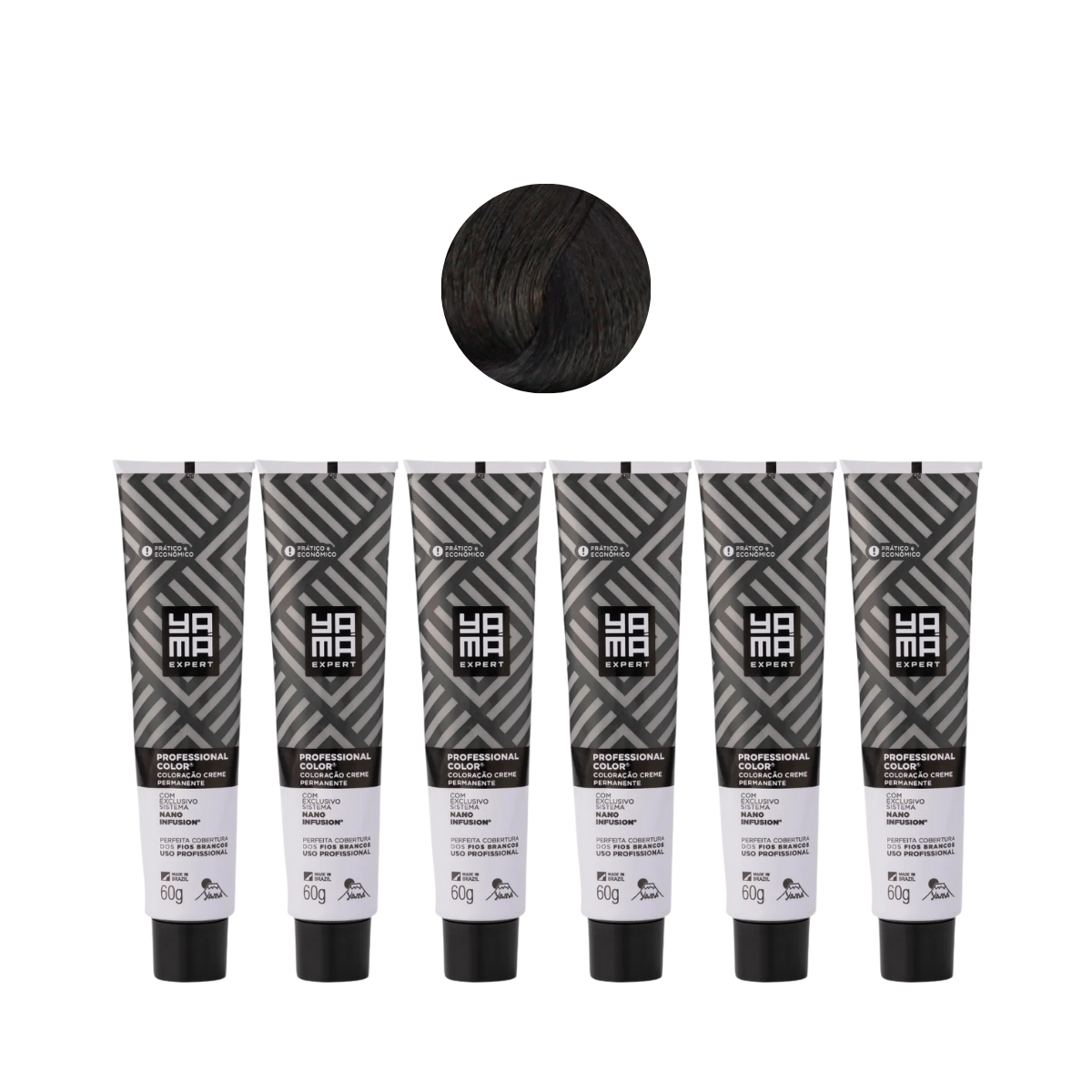 Yamá Color Nano Infusion 4.0 Castanho Médio - 6 Unidades 4.0 Castanho Médio