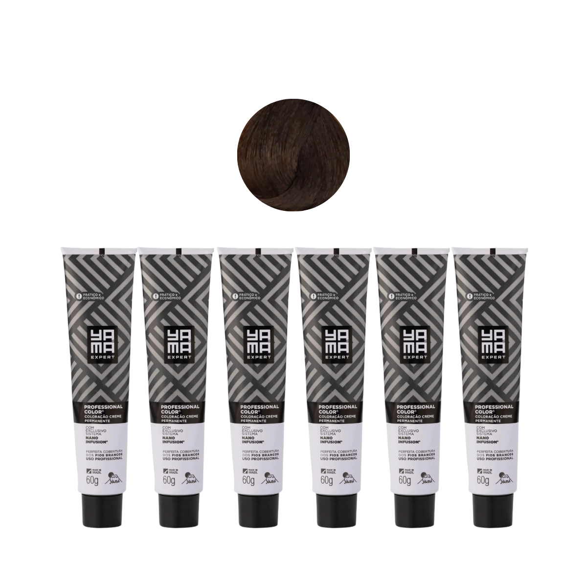 Yamá Color Nano Infusion 6.0 Loiro Escuro - 6 Unidades 6.0 Loiro Escuro