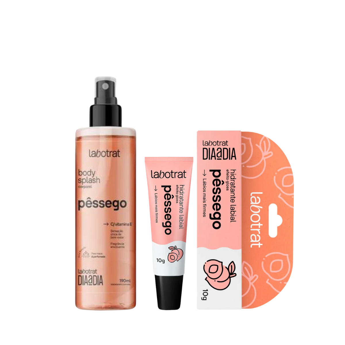 Labotrat Pessego Body + Hidratante Labial 10ml ÚNICO