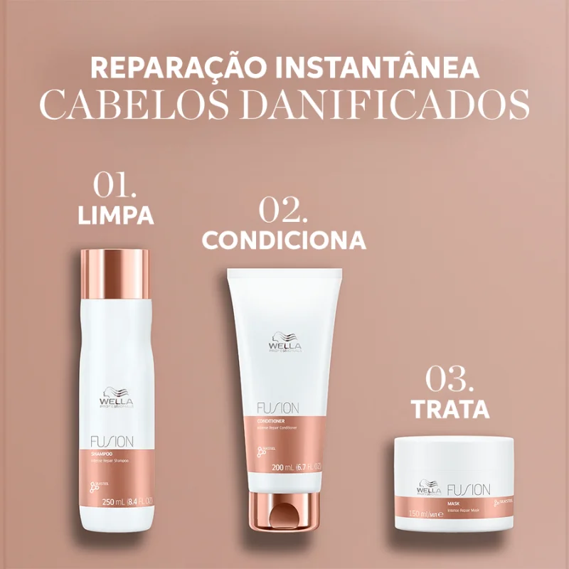 Wella Fusion Masc 150ml + Nutri-enrich Masc 150ml ÚNICO