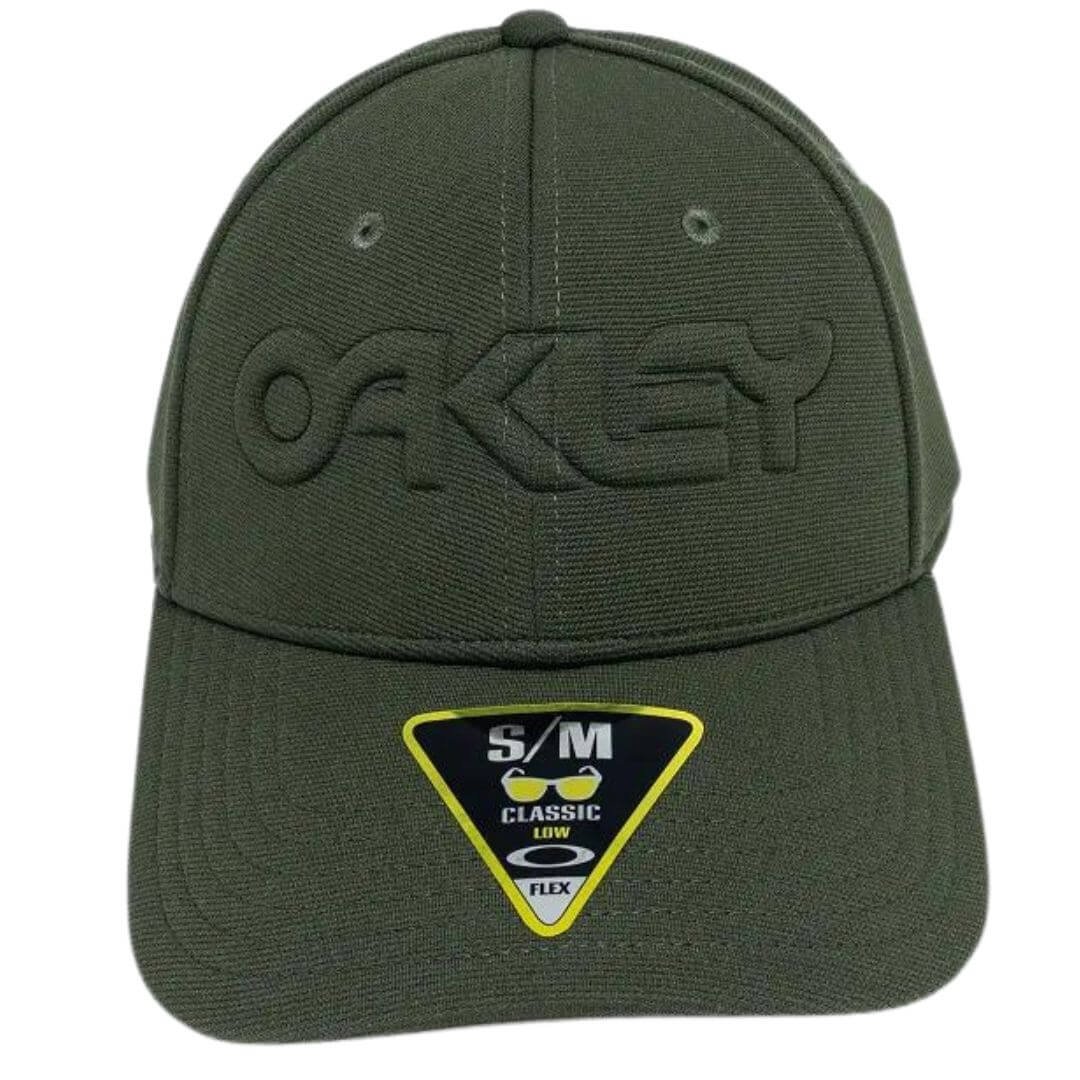 Boné Oakley 6 Panel Stretch Hat Embossed - NEW DARK BRUSH Verde